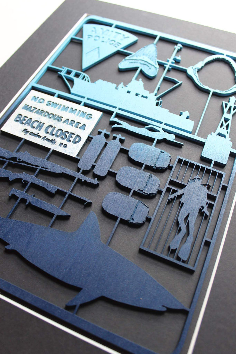 Jaws Model Kit Art Panel – ByCandlelight27
